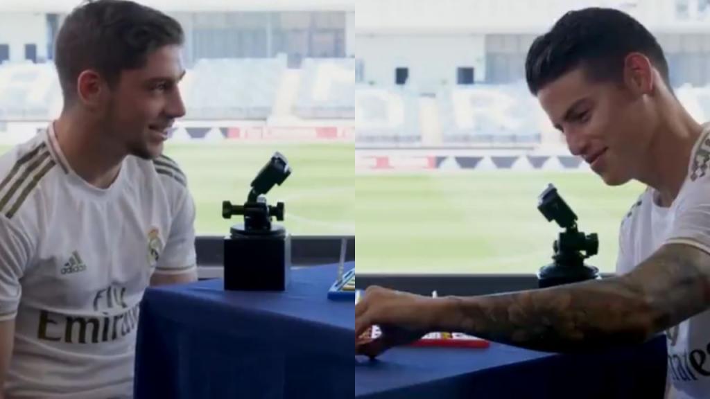 El divertido 'Quién es quién' madridista entre James y Valverde