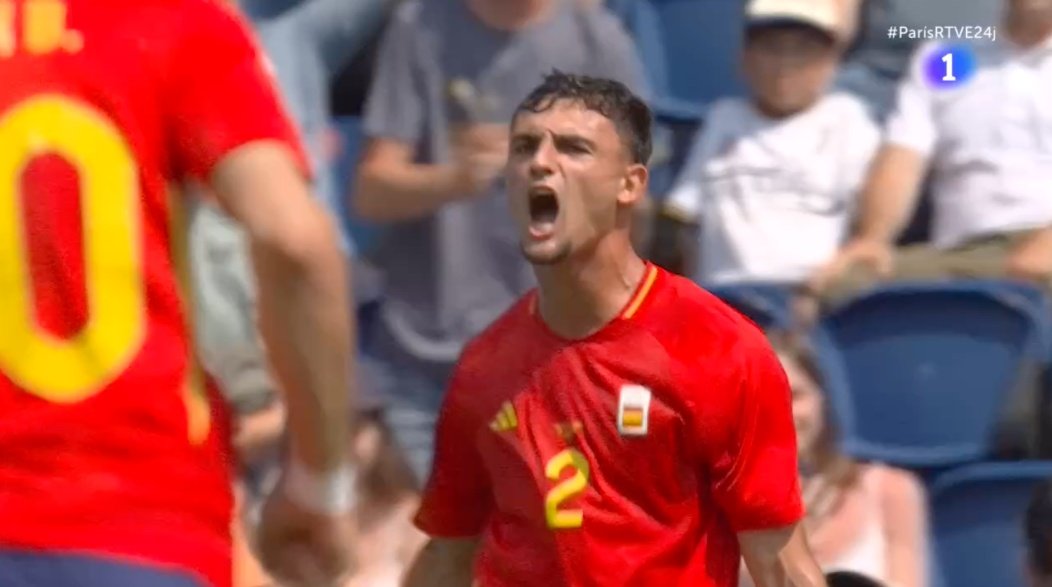 Marc Pubill empujó un balón peinado por Abel Ruiz para inaugurar los Juegos