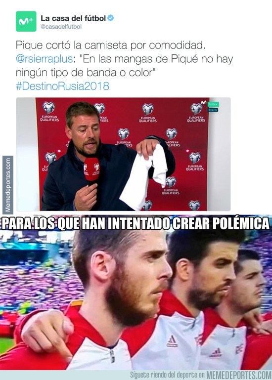 Los 'memes' de la polémica de las mangas de Piqué