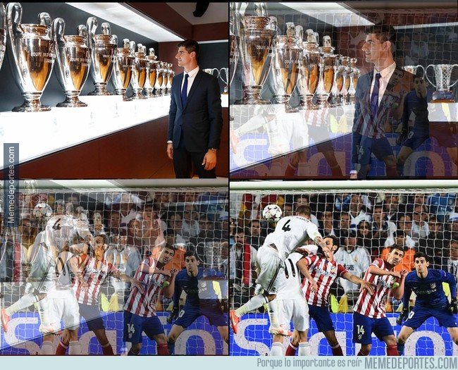Los mejores 'memes' de la presentación de Courtois