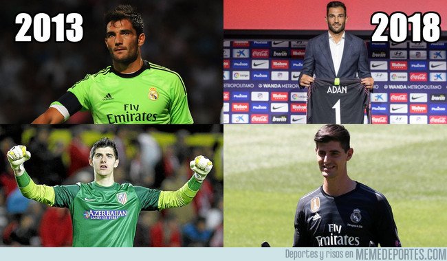 Los mejores 'memes' de la presentación de Courtois