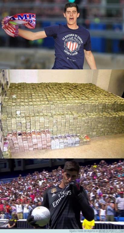 Los mejores 'memes' de la presentación de Courtois