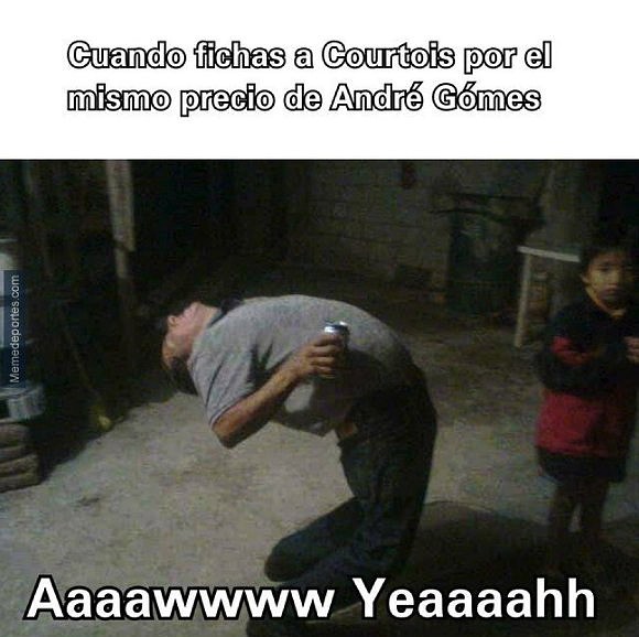 Los mejores 'memes' de la presentación de Courtois