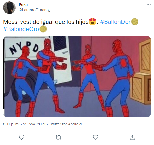 Los mejores memes de la gala del Balón de Oro 2021