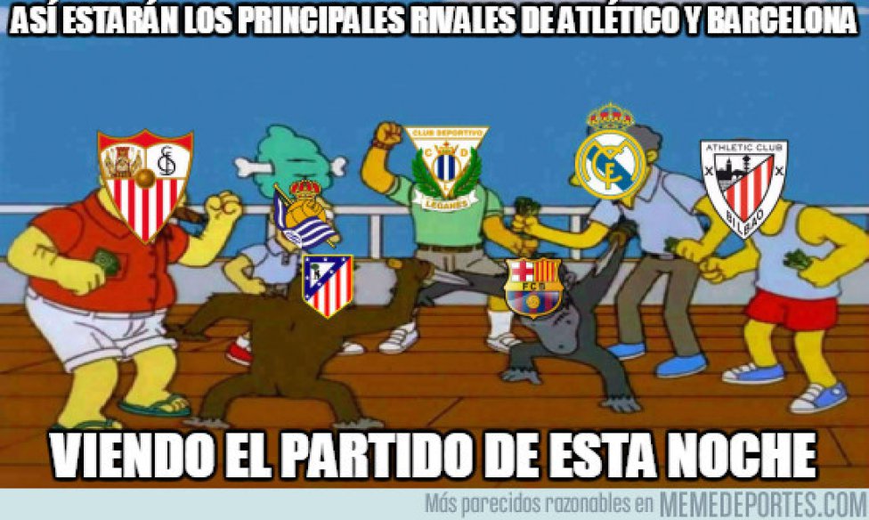 Los mejores 'memes' del Atlético-Barcelona