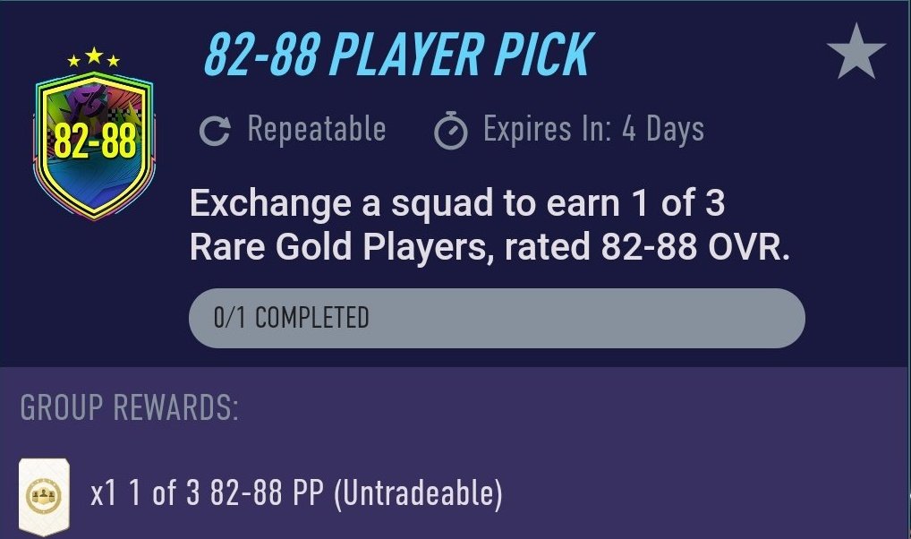 FIFA 21: nuevo 'player pick 82-88' y solución a su SBC