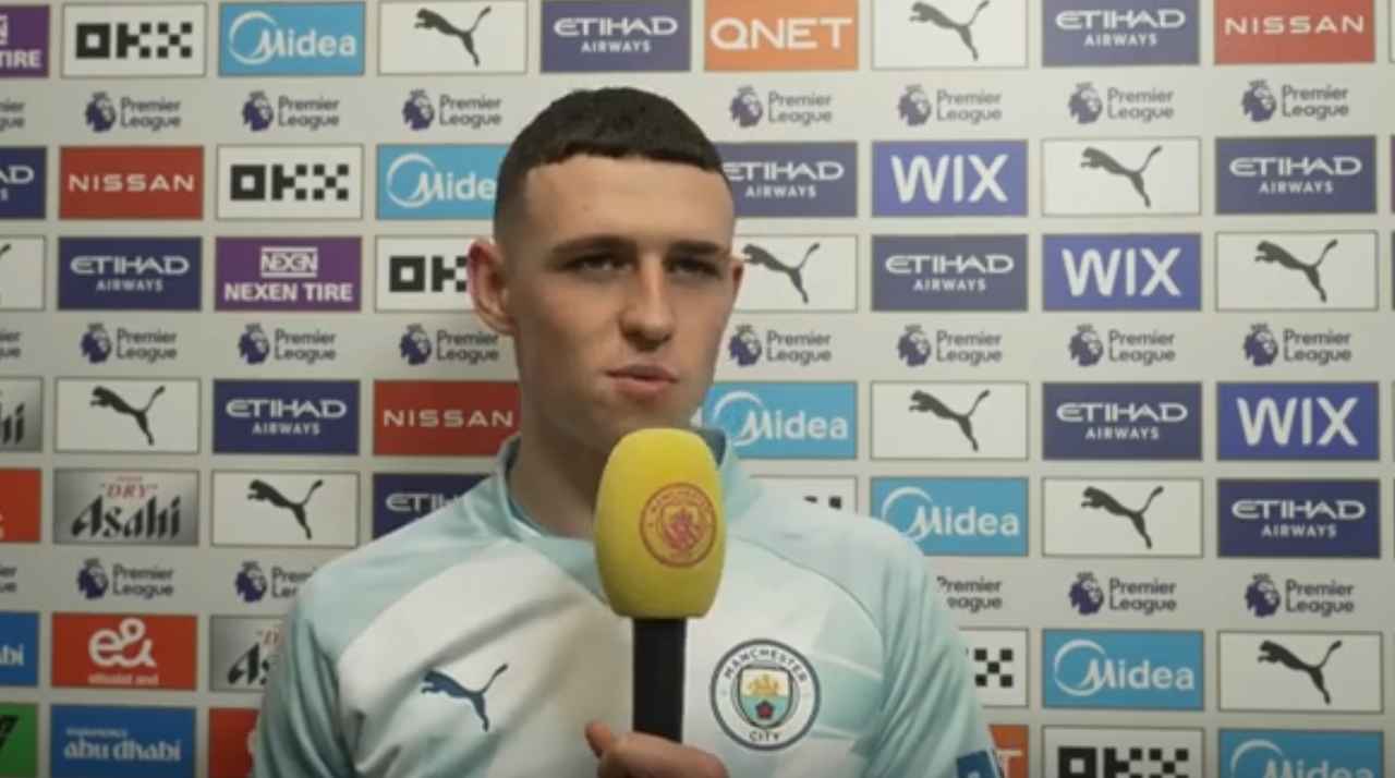 VIDEO: Phil Foden: "Manchester derby strike is one of my best"
