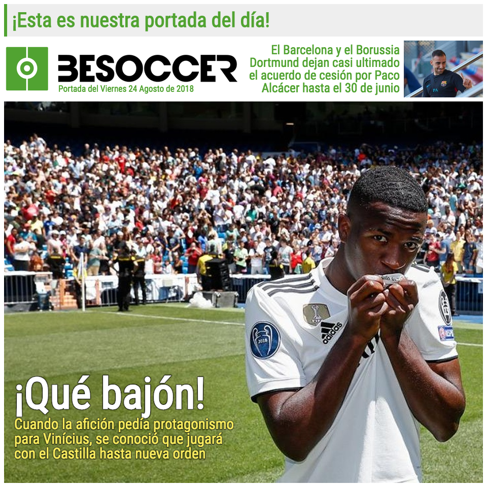 ¡La portada BeSoccer del 24-08-18!