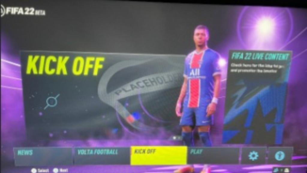¡Se filtra la primera imagen del menú de FIFA 22!