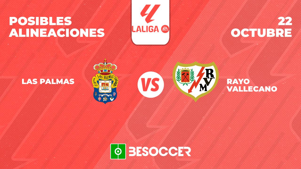 Posibles alineaciones de Las Palmas vs Rayo Vallecano