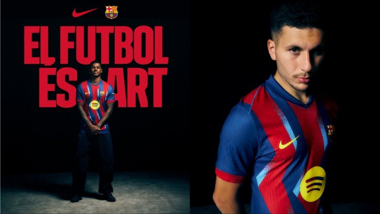 El Barça homenajea la victoria del 'Clásico' de 2005 en su cuarta camiseta