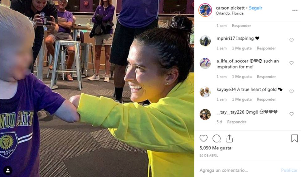 Carson Pickett, futbolista sin antebrazo, enamora a Estados Unidos