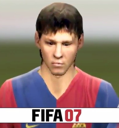 ¡Así ha cambiado la cara de Messi en los videojuegos 'FIFA' desde 2006!