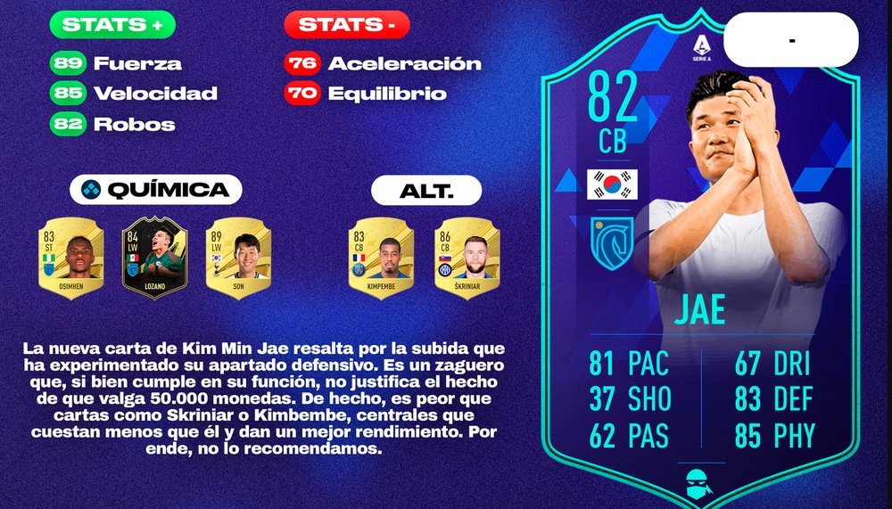 ¿merece La Pena El Sbc Kim Min Jae Potm Soluciones De Sus Desafíos