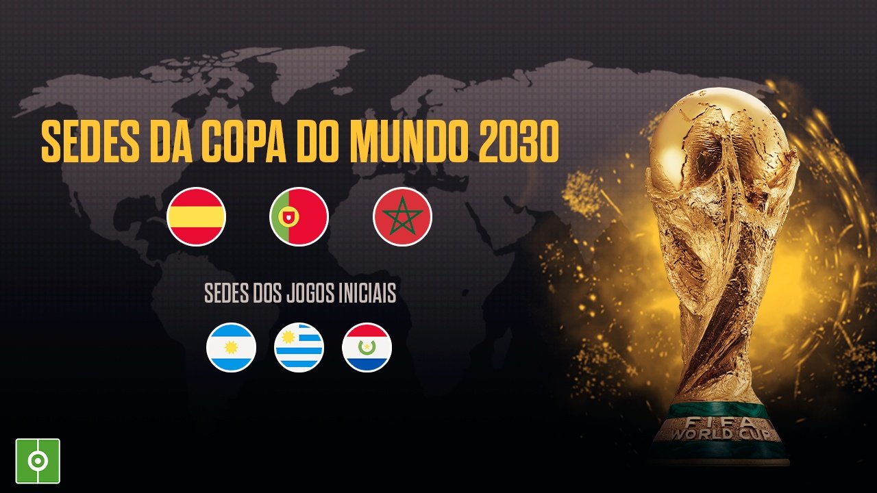 FIFA divulga as sedes da Copa do Mundo 2030