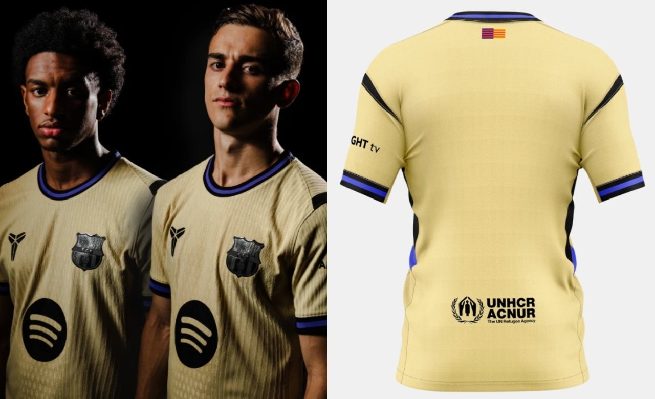 Barcelona unveil second kit bearing Kobe Bryant brand