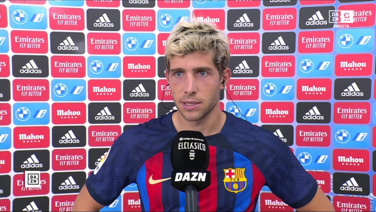 Sergi Roberto le quitó hierro a la derrota: "No hay que quemarlo todo"