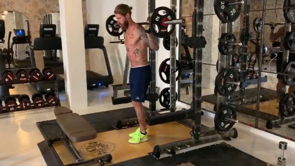 Ramos sigue con su puesta a punto: esta vez tocó pesas
