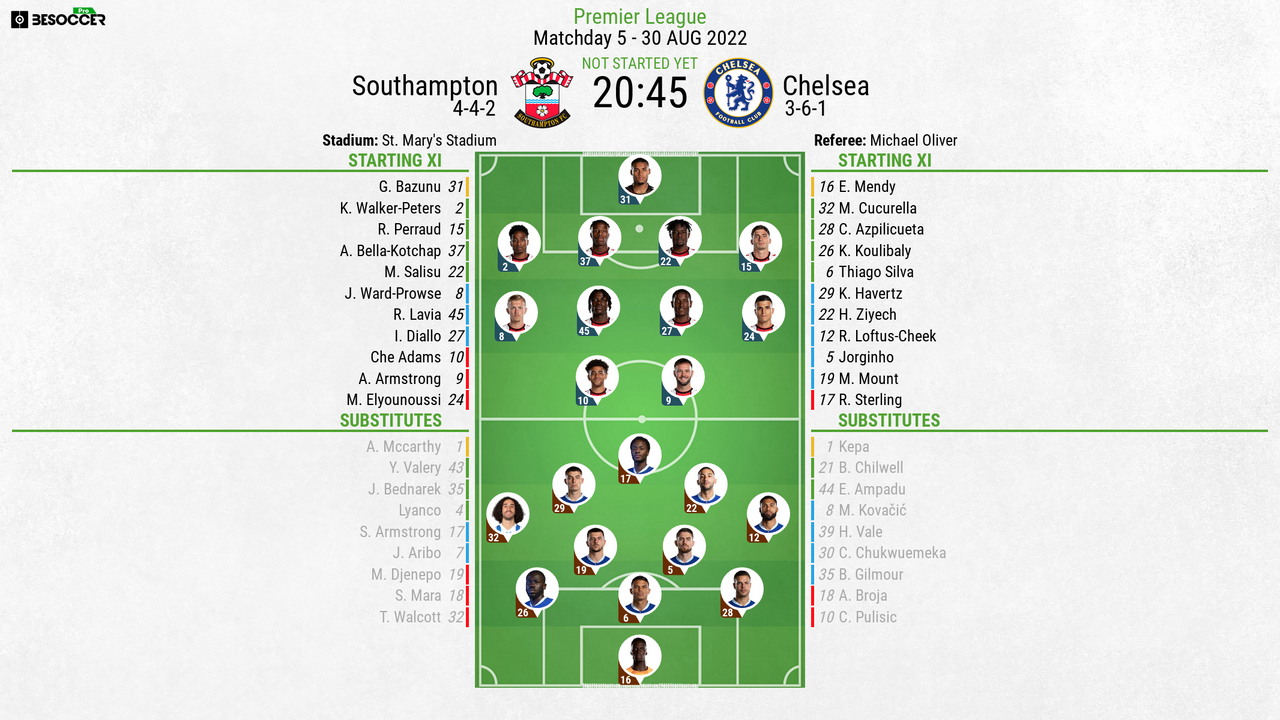 Southampton v Chelsea - as it happened