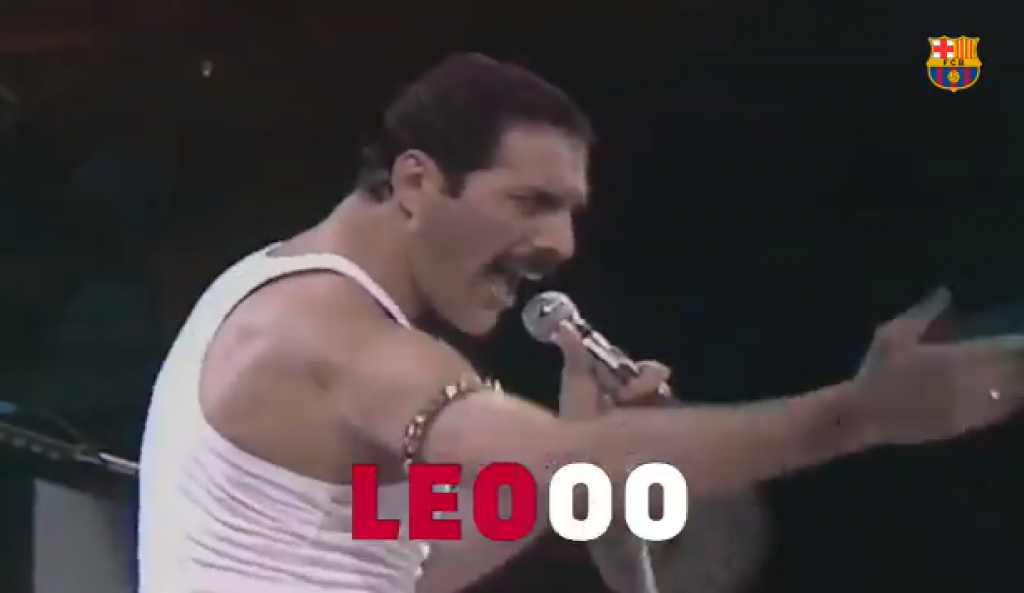 ¡Freddie Mercury le 'cantó' a Messi!