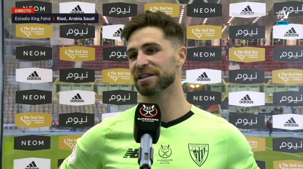 Yeray explicó el lío del 1-0: "Escucho a Unai y pienso que iba a llegar"