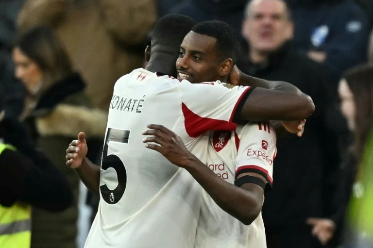 Isak scores first Premier League goal for Liverpool to sink West Ham