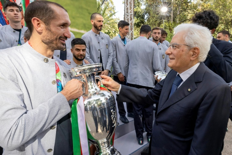 Italy's president awards Euro 2020 winners