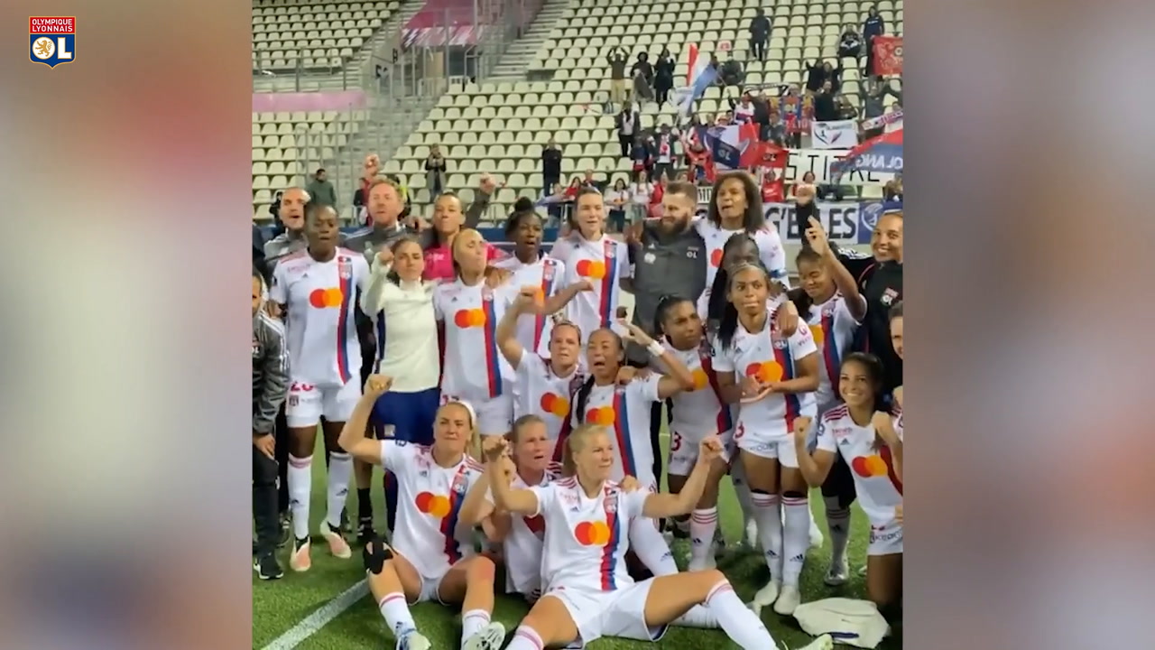 VIDÉO : les célébrations des Féminines de l'OL championnes de France