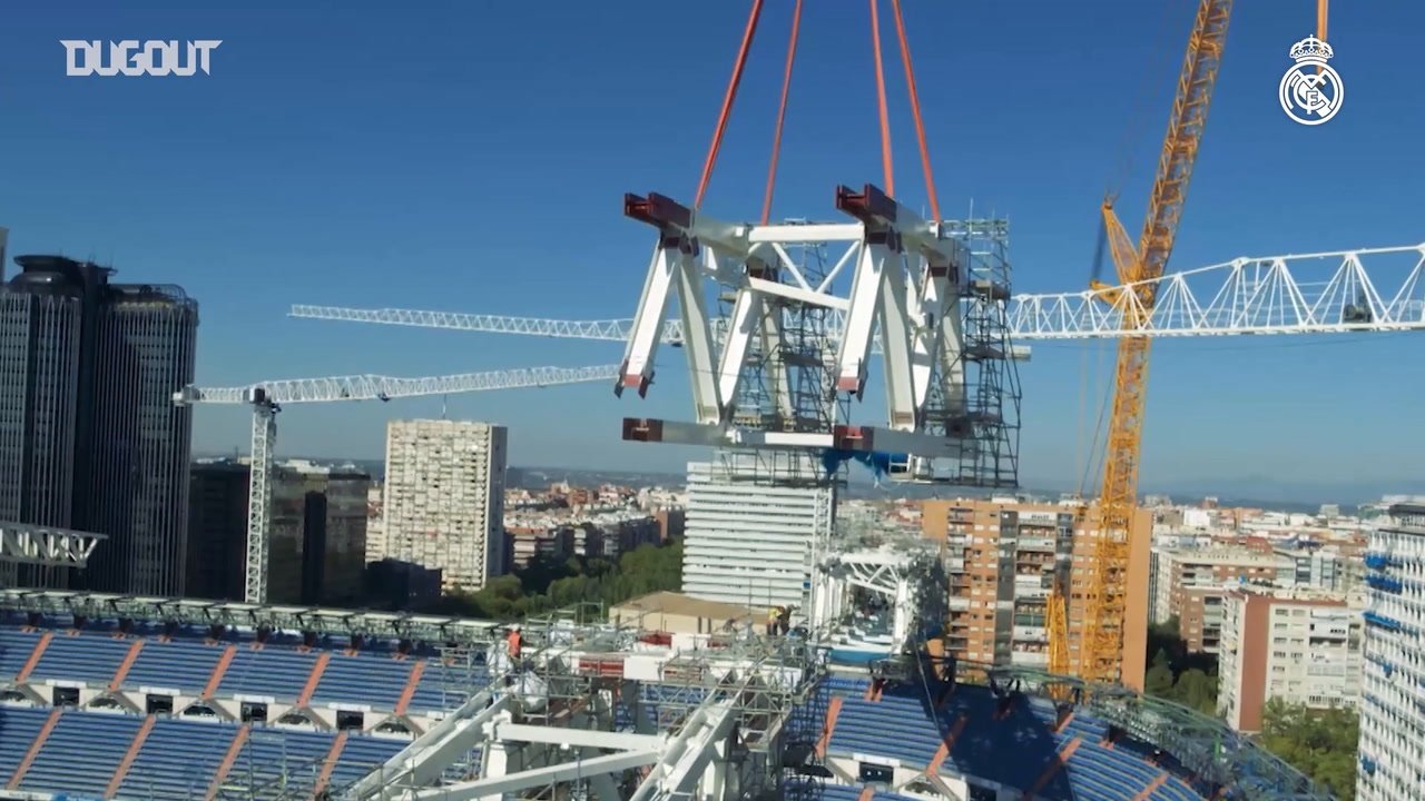 VIDEO: Progress of Santiago Bernabéu redevelopment work