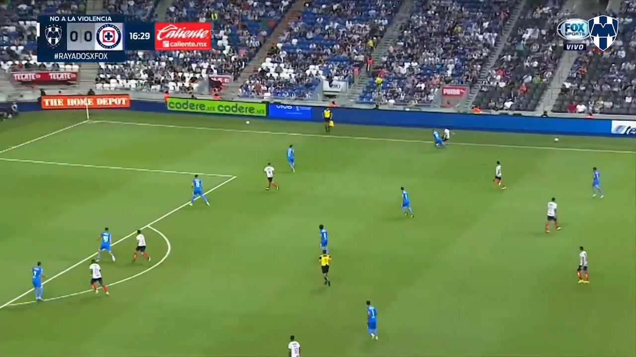 VÍDEO: la gran jugada colectiva de Rayados para anotar a Cruz Azul